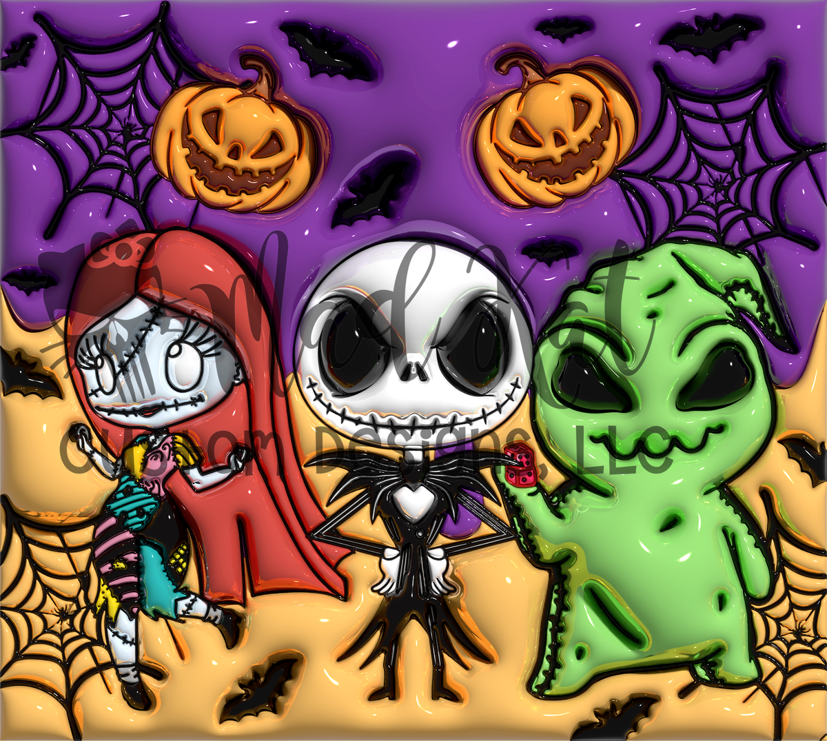 Nightmare Trio Tumbler Print – Mad Kat Custom Designs, LLC