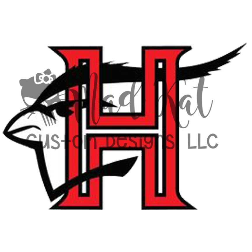 Cardinals H HTV transfer – Mad Kat Custom Designs, LLC