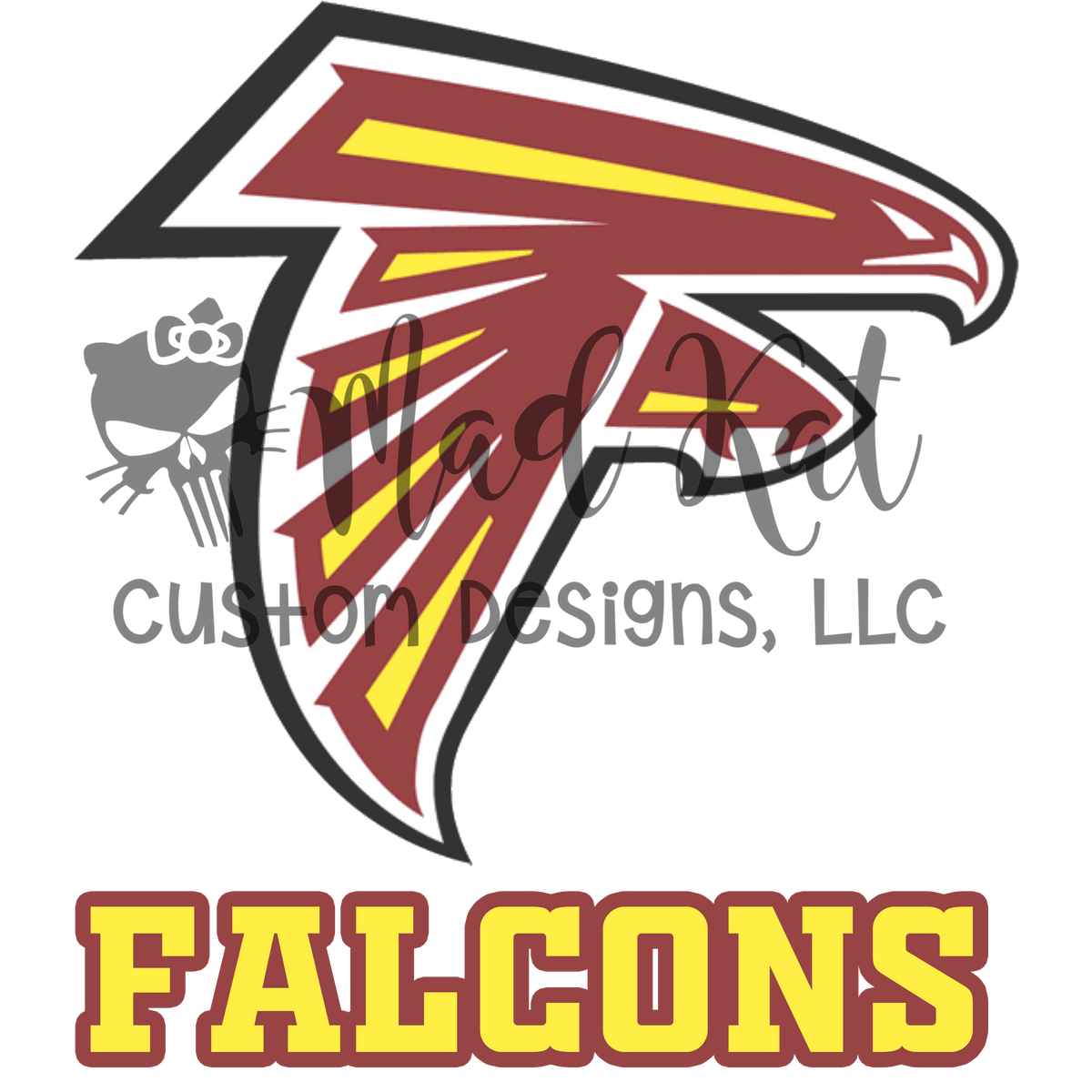 Falcons Sublimation Transfer – Mad Kat Custom Designs, LLC
