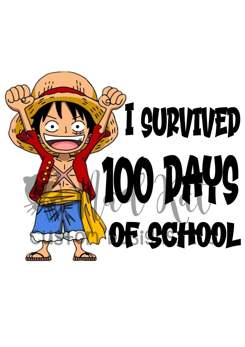 100 Days Fluffy HTV transfer – Mad Kat Custom Designs, LLC