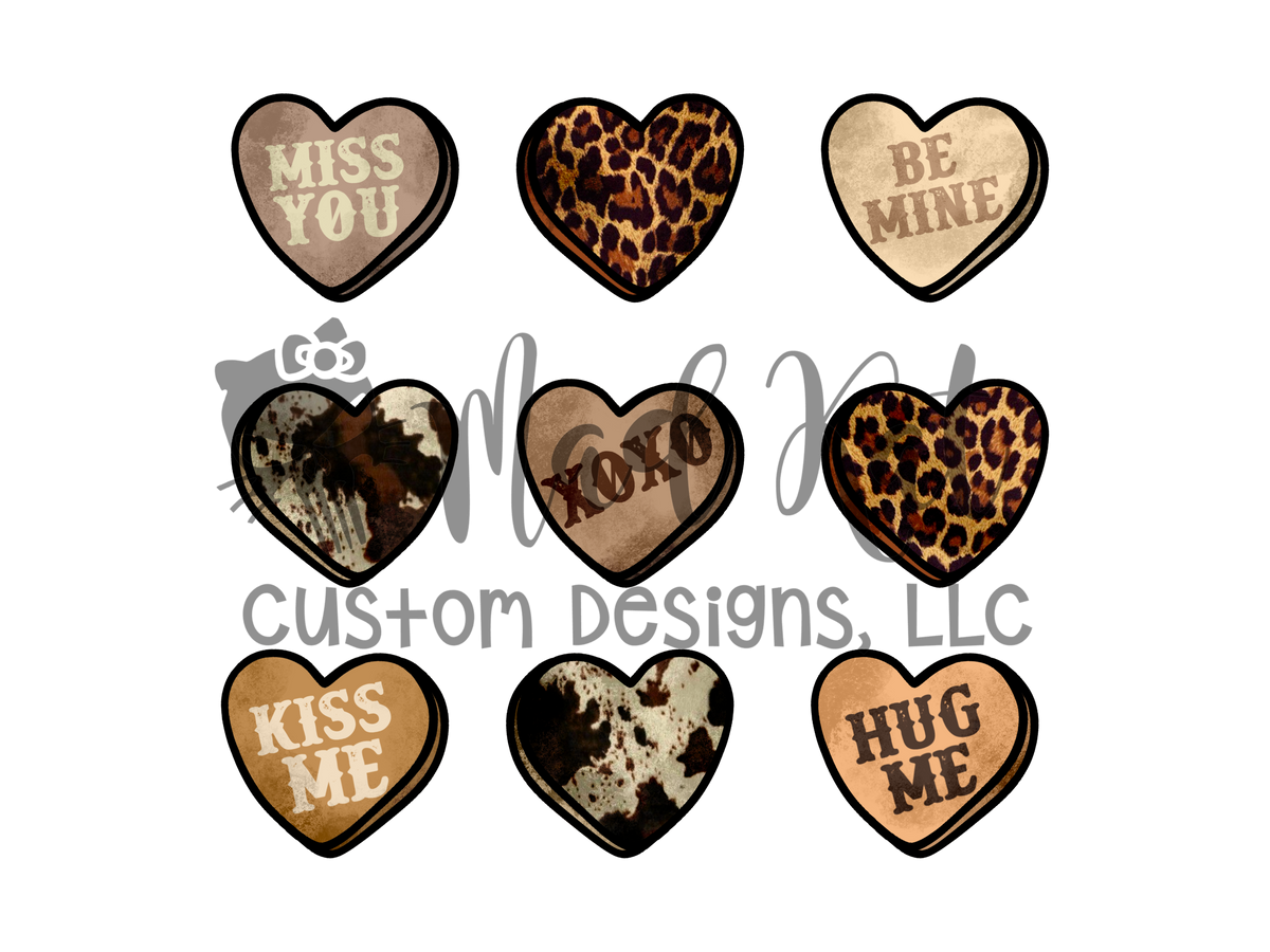 Western Valentine HTV transfer – Mad Kat Custom Designs, LLC