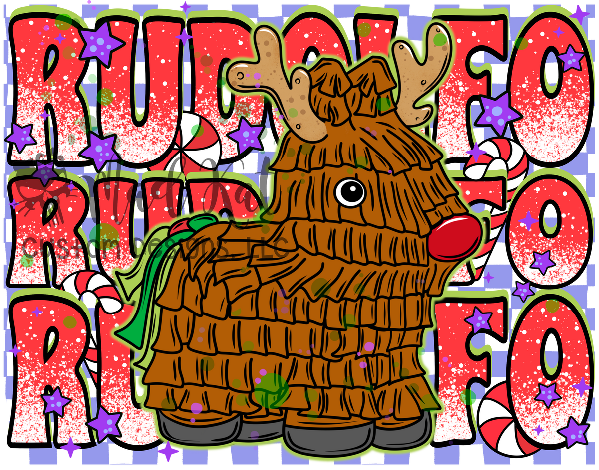 Rudolfo Sublimation Transfer – Mad Kat Custom Designs, LLC
