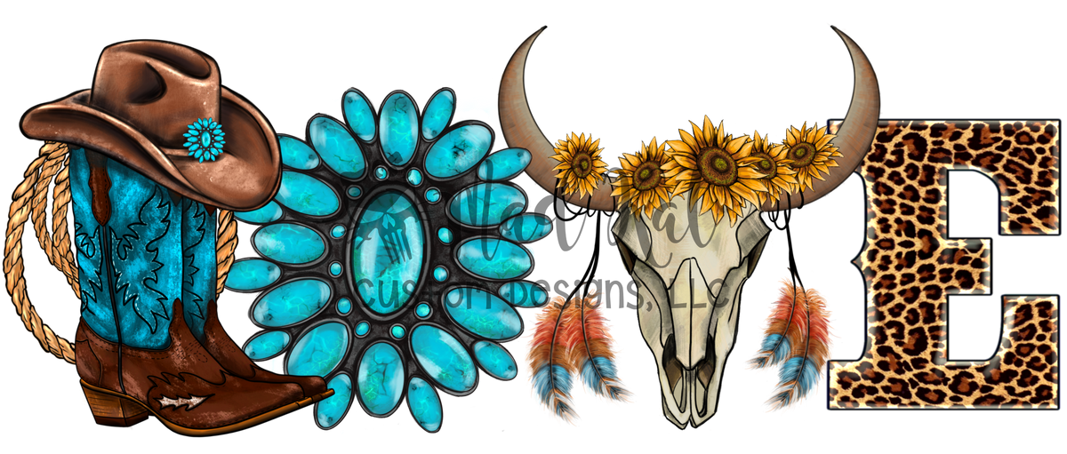 Western Love Sublimation Transfer – Mad Kat Custom Designs, LLC