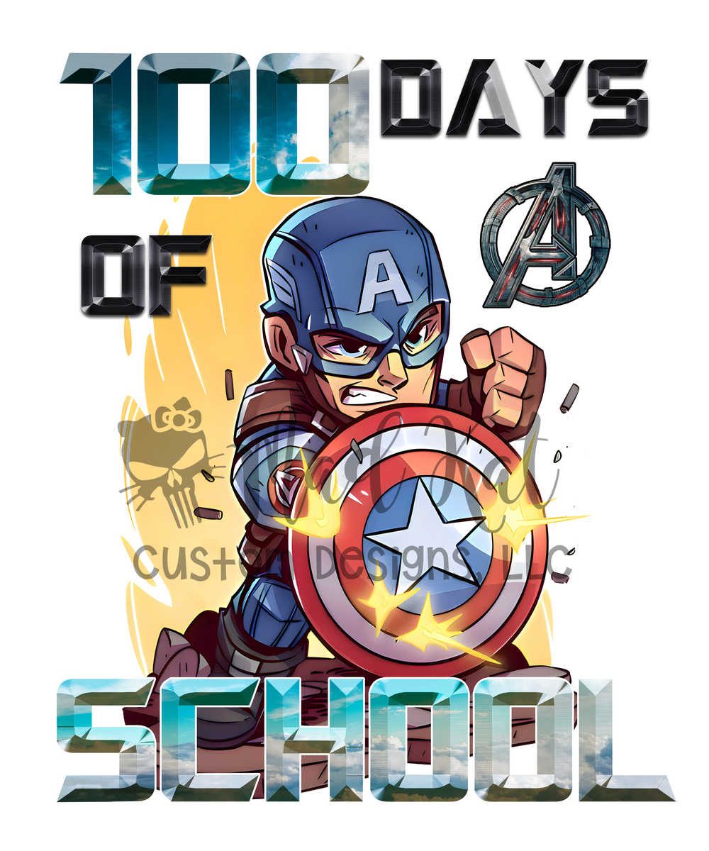 100 Days CA HTV Transfer – Mad Kat Custom Designs, LLC