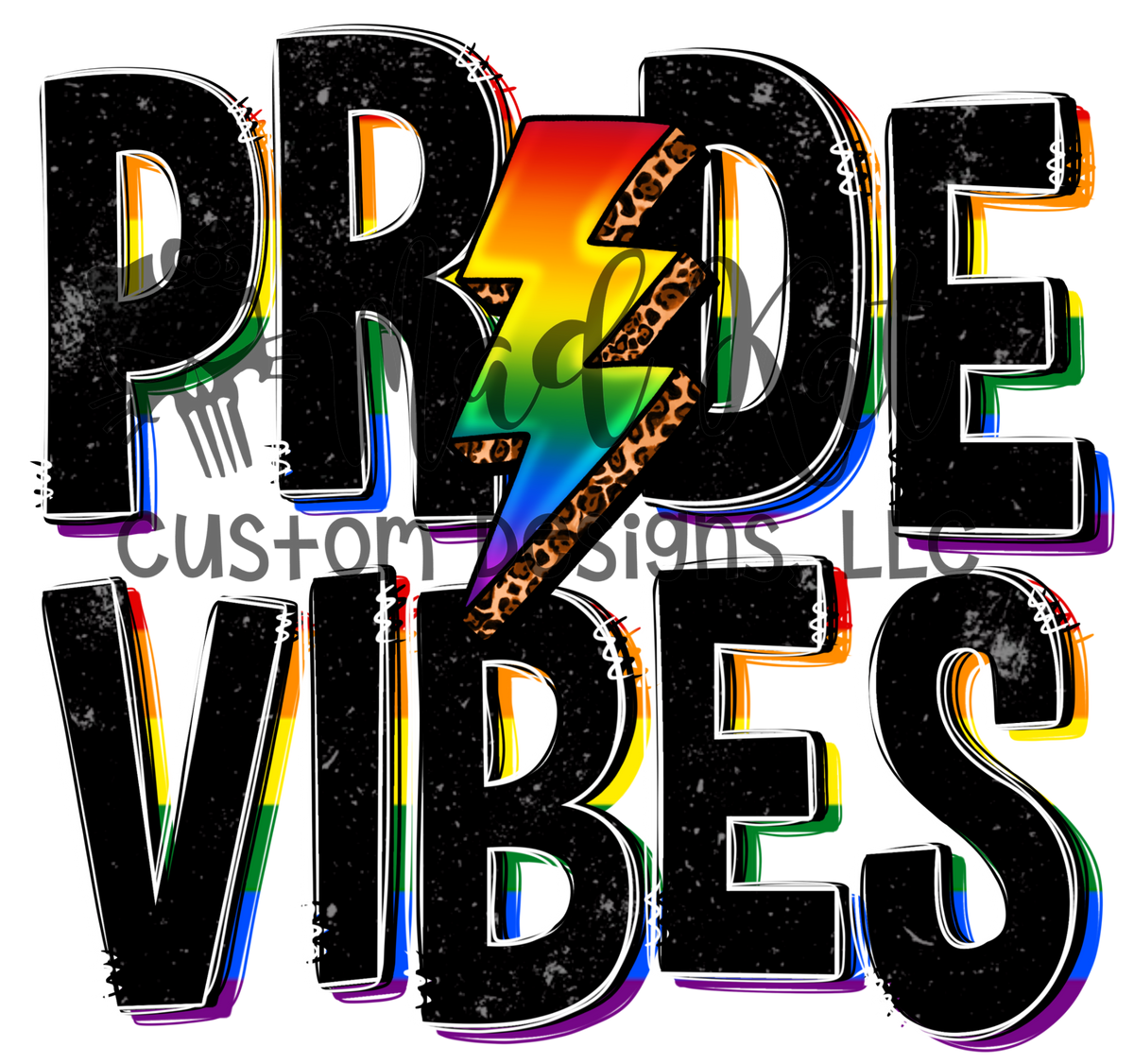 Pride Vibes Sublimation Transfer – Mad Kat Custom Designs, LLC