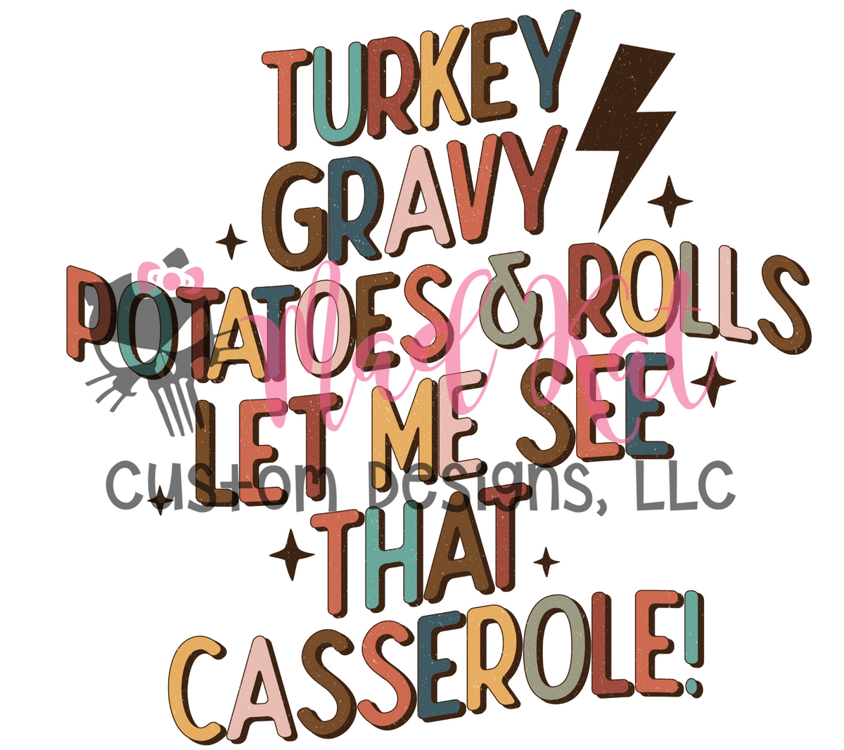 3 Thanksgiving HTV transfer – Mad Kat Custom Designs, LLC