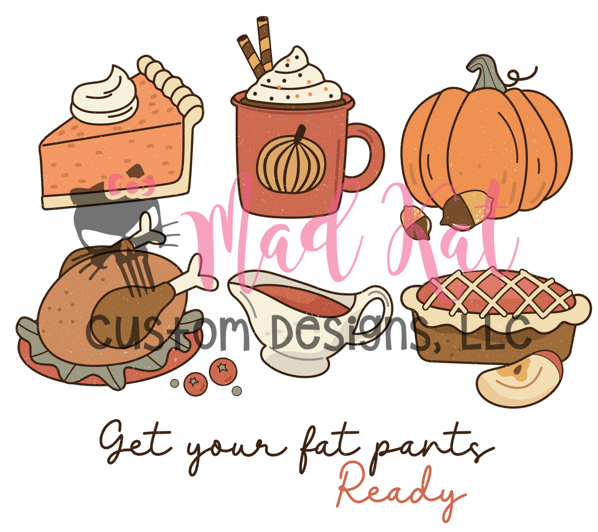 8 Thanksgiving HTV transfer – Mad Kat Custom Designs, LLC