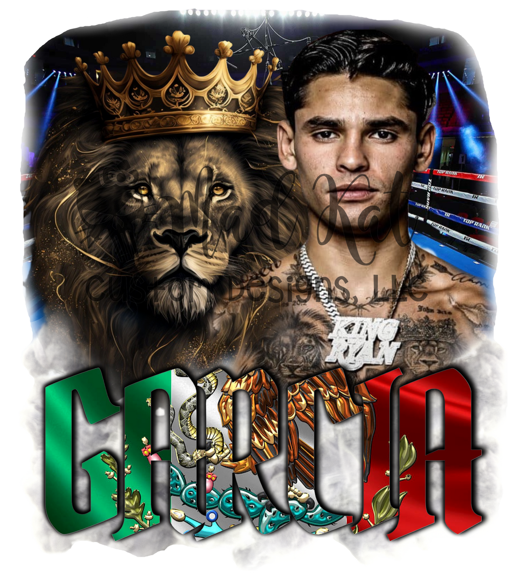 Garcia HTV transfer – Mad Kat Custom Designs, LLC