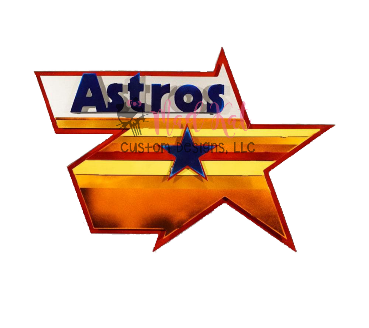 Astros 5 Sublimation Transfer – Mad Kat Custom Designs, LLC