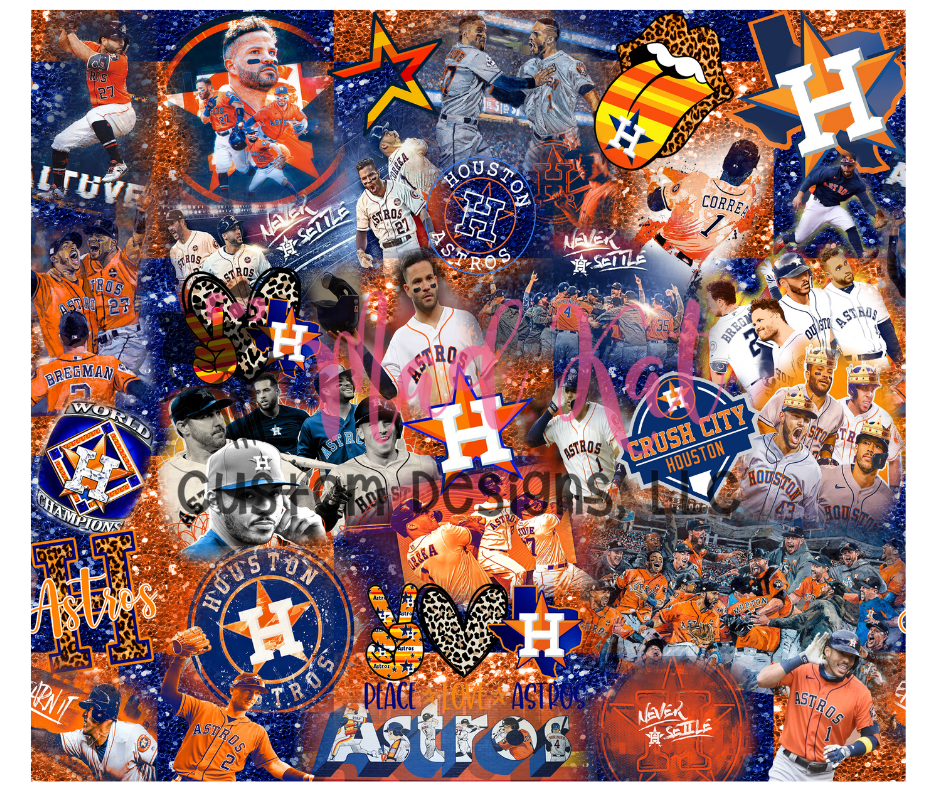 Astros 1 Sublimation Tumbler Print – Mad Kat Custom Designs, LLC