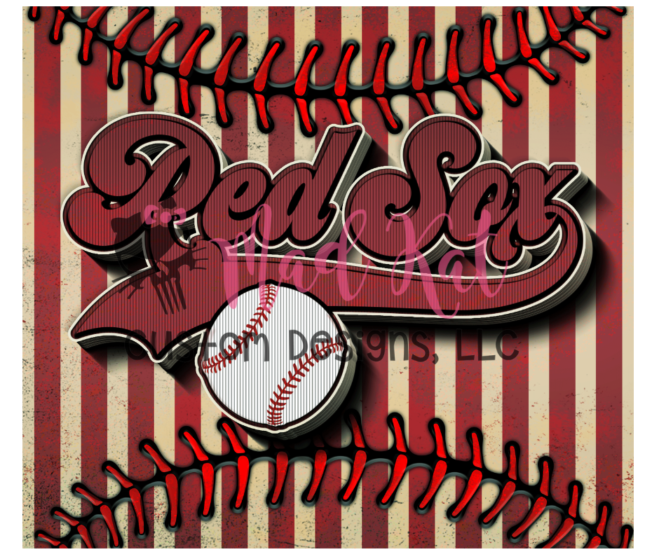 Boston Red Sox Sublimation Tumbler Print – Mad Kat Custom Designs, LLC