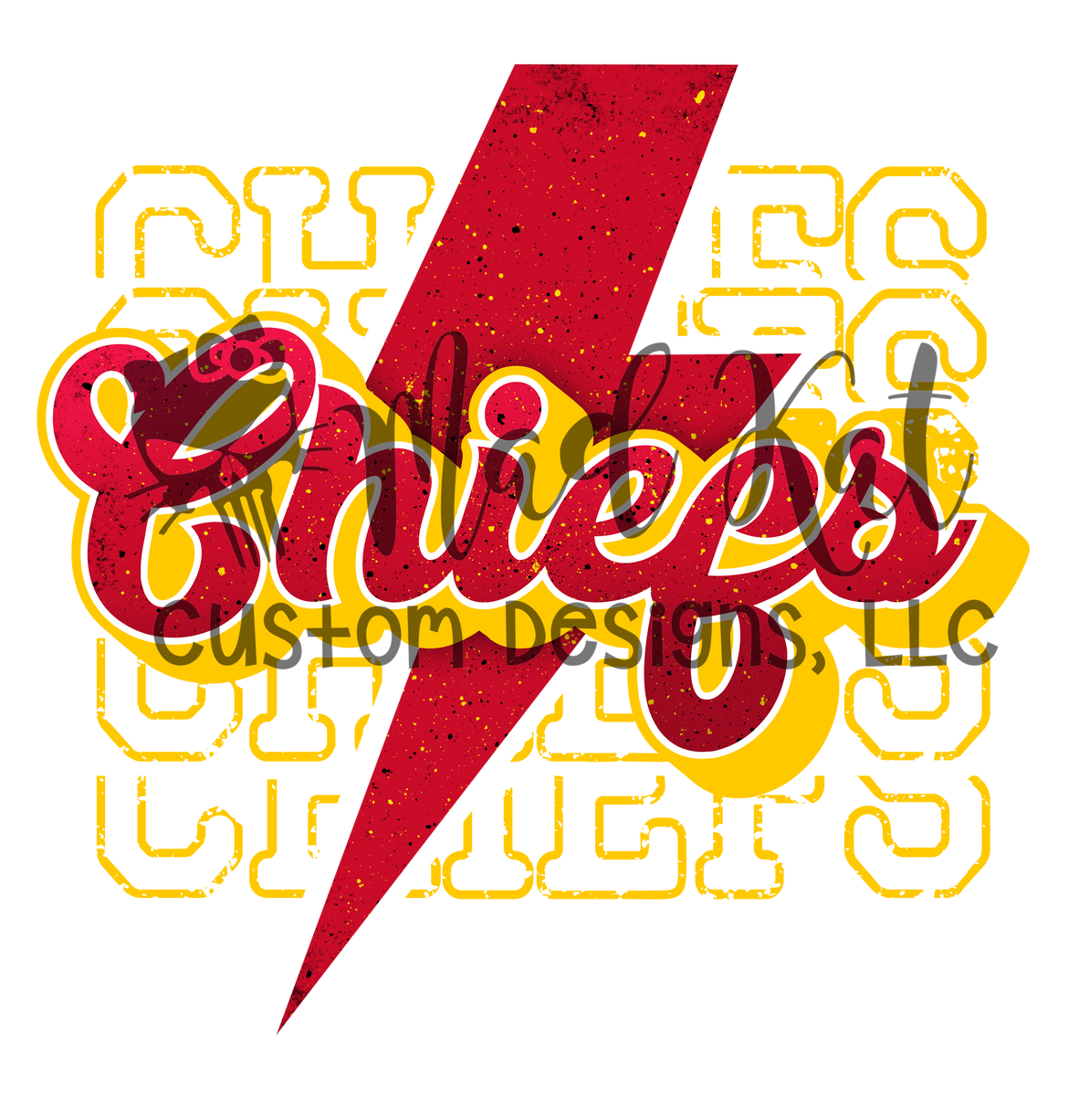 Chief Stack HTV transfer – Mad Kat Custom Designs, LLC