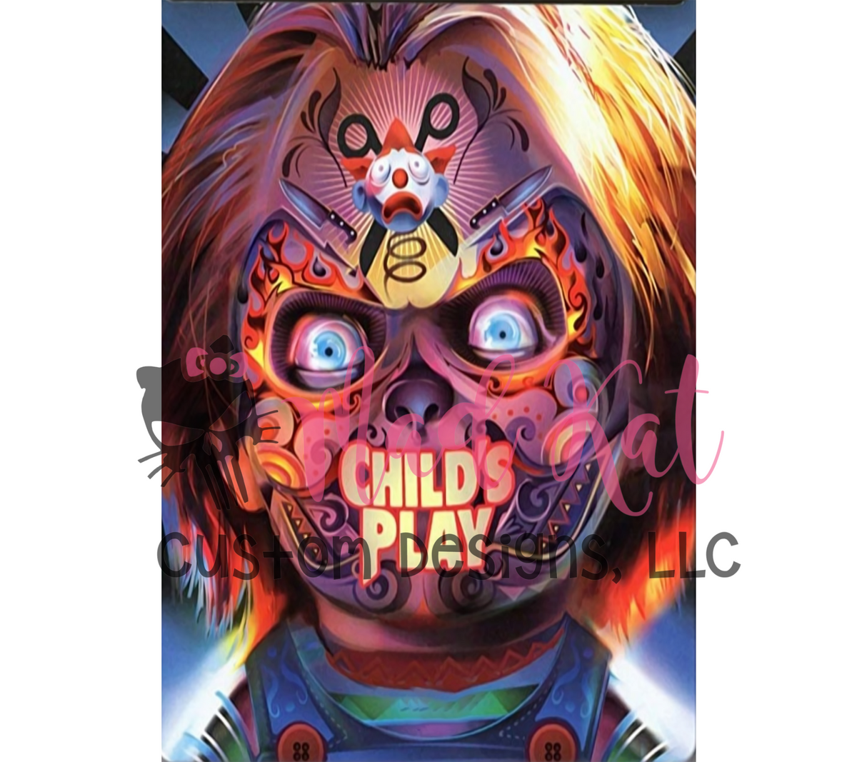 Chucky HTV transfer – Mad Kat Custom Designs, LLC