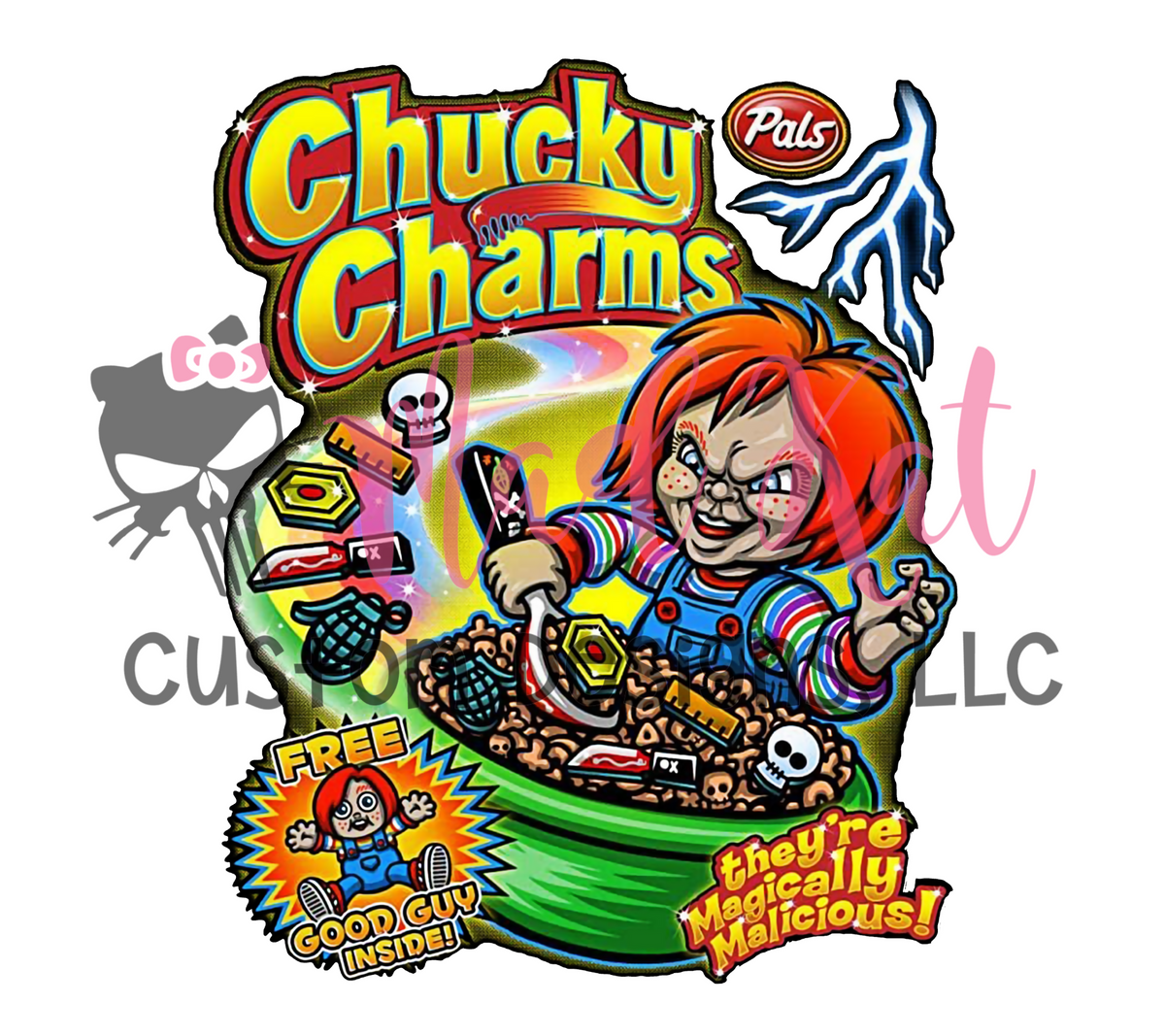 Chucky Charms HTV transfer – Mad Kat Custom Designs, LLC