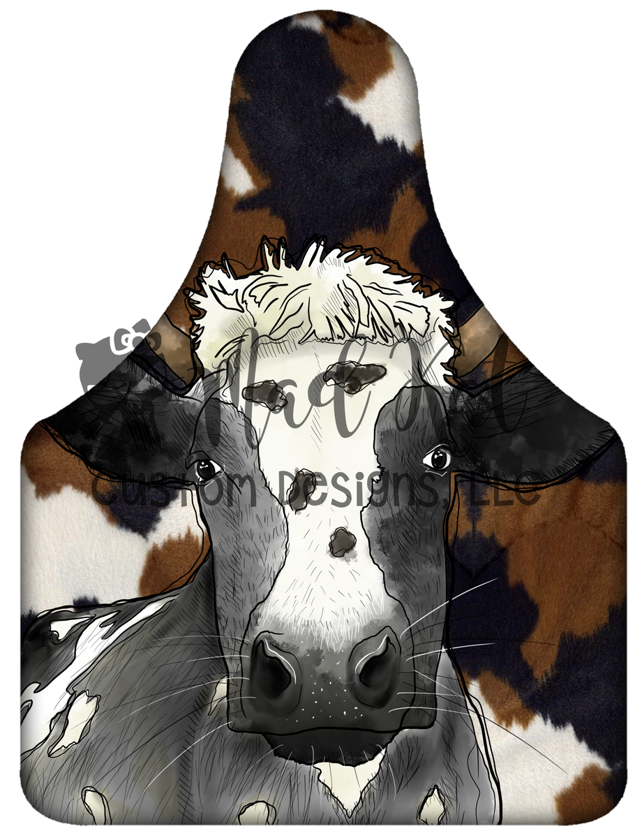 Cow Tag Cowhide 1 Sublimation Transfer – Mad Kat Custom Designs, LLC
