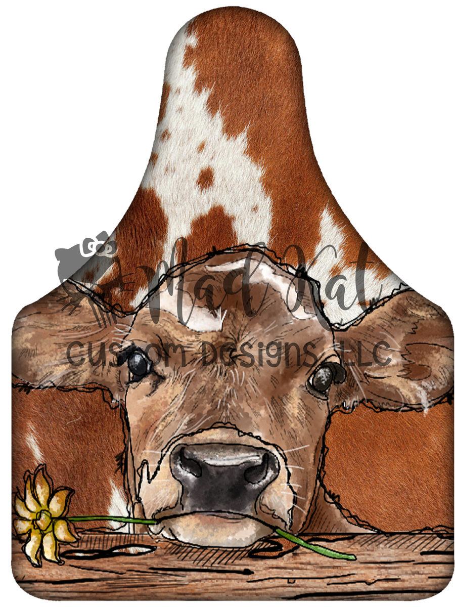 Cow Tag Cowhide 3 HTV transfer – Mad Kat Custom Designs, LLC