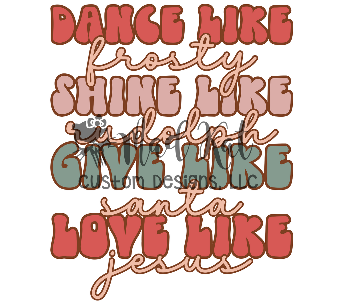 Dance Like Frosty HTV transfer – Mad Kat Custom Designs, LLC
