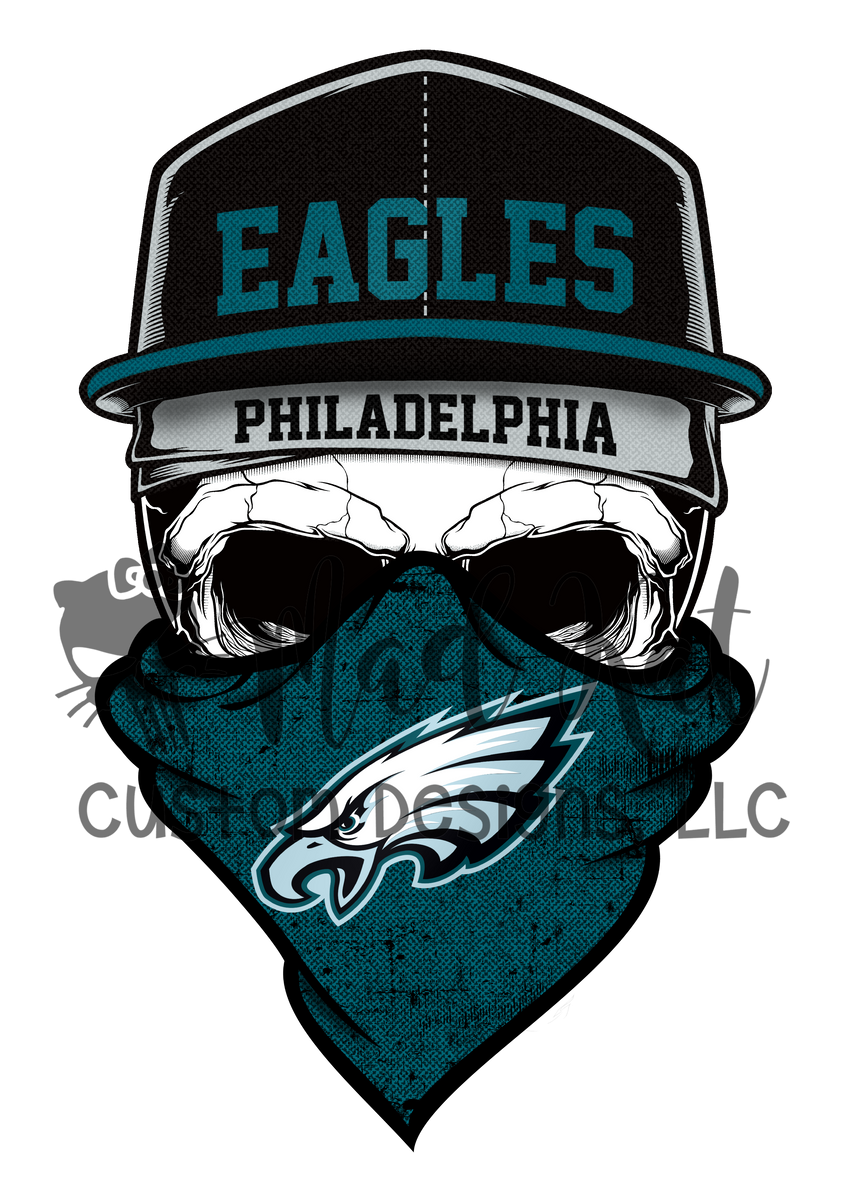 Eagle Skull HTV transfer – Mad Kat Custom Designs, LLC