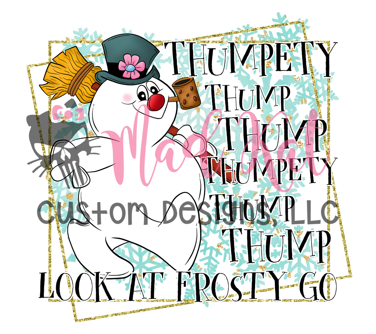 Frosty the Snowman Sublimation Transfer – Mad Kat Custom Designs, LLC