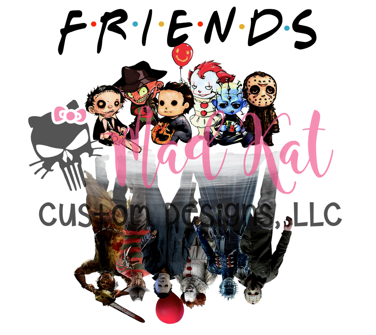Friends Halloween Babies HTV transfer – Mad Kat Custom Designs, LLC