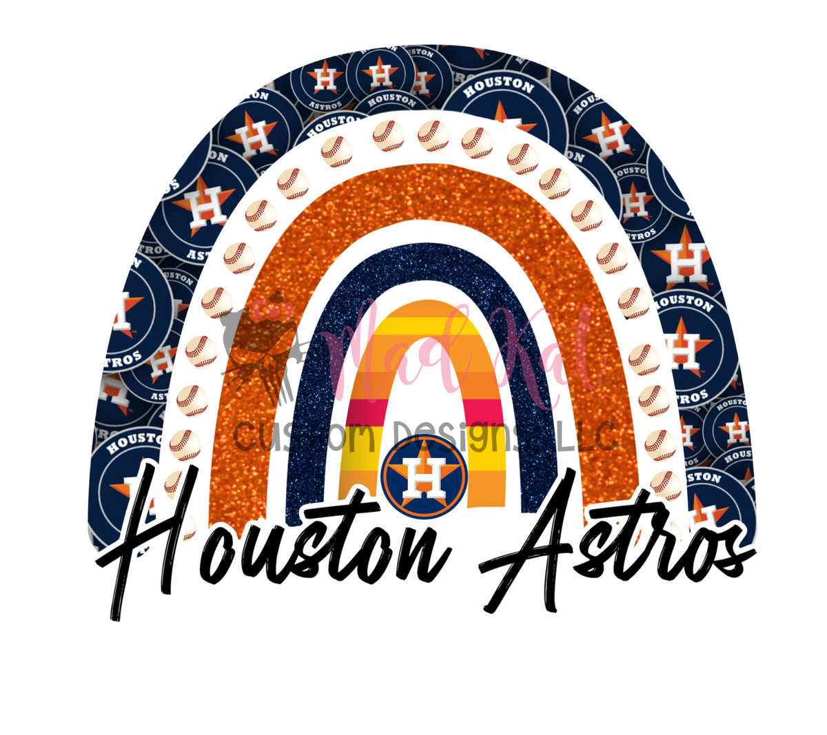 Astros 10 HTV transfer – Mad Kat Custom Designs, LLC