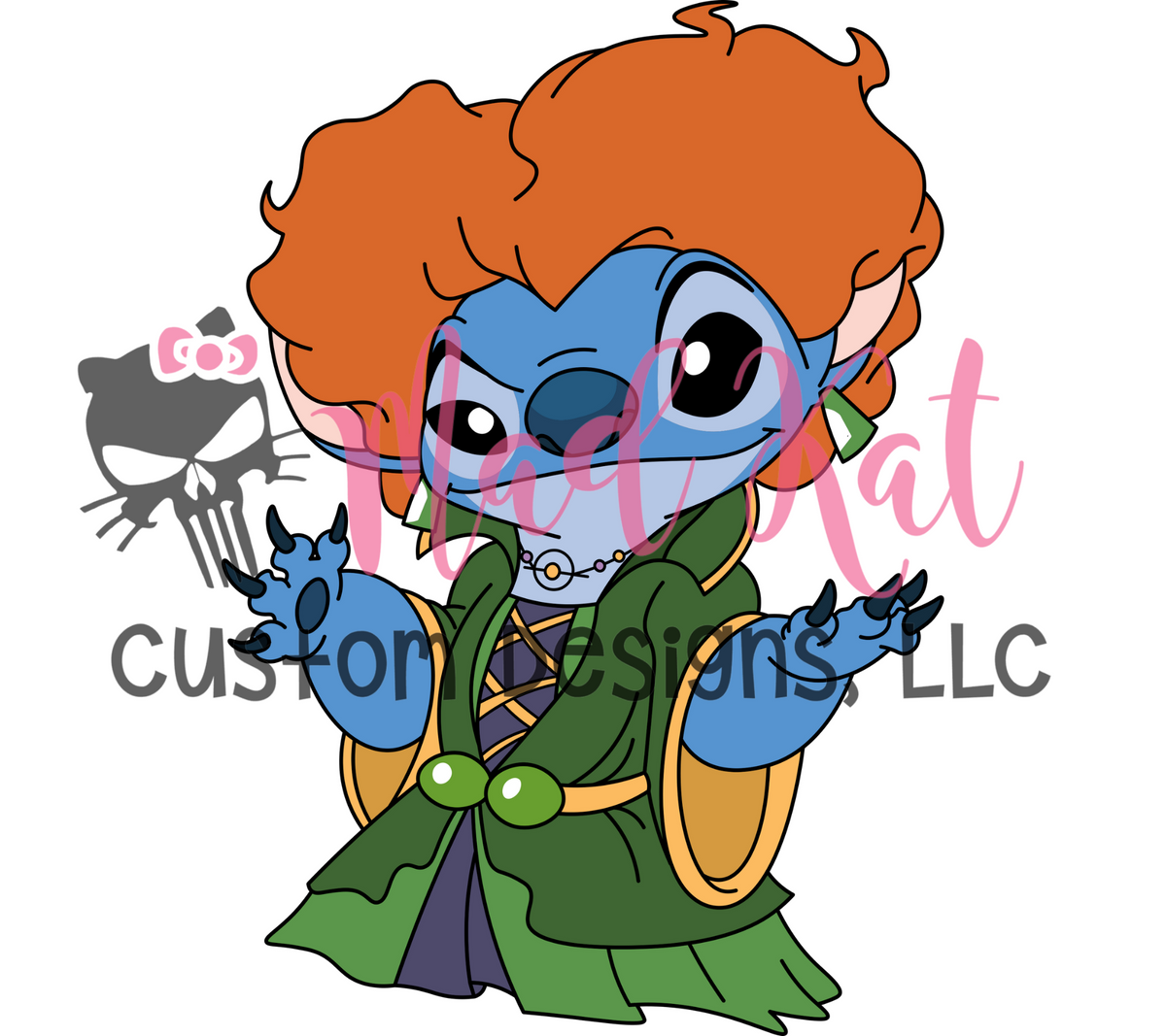 Stitch Winifred Sublimation Transfer – Mad Kat Custom Designs, LLC