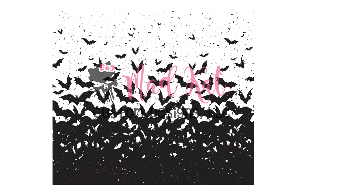 Bats Sublimation Tumbler Print – Mad Kat Custom Designs, LLC