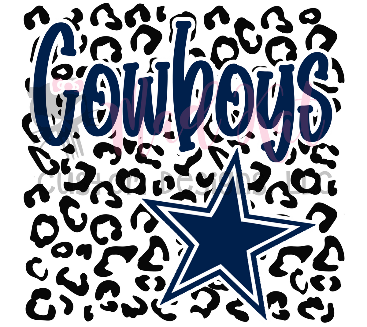Cowboys Leopard Sublimation Transfer – Mad Kat Custom Designs, LLC