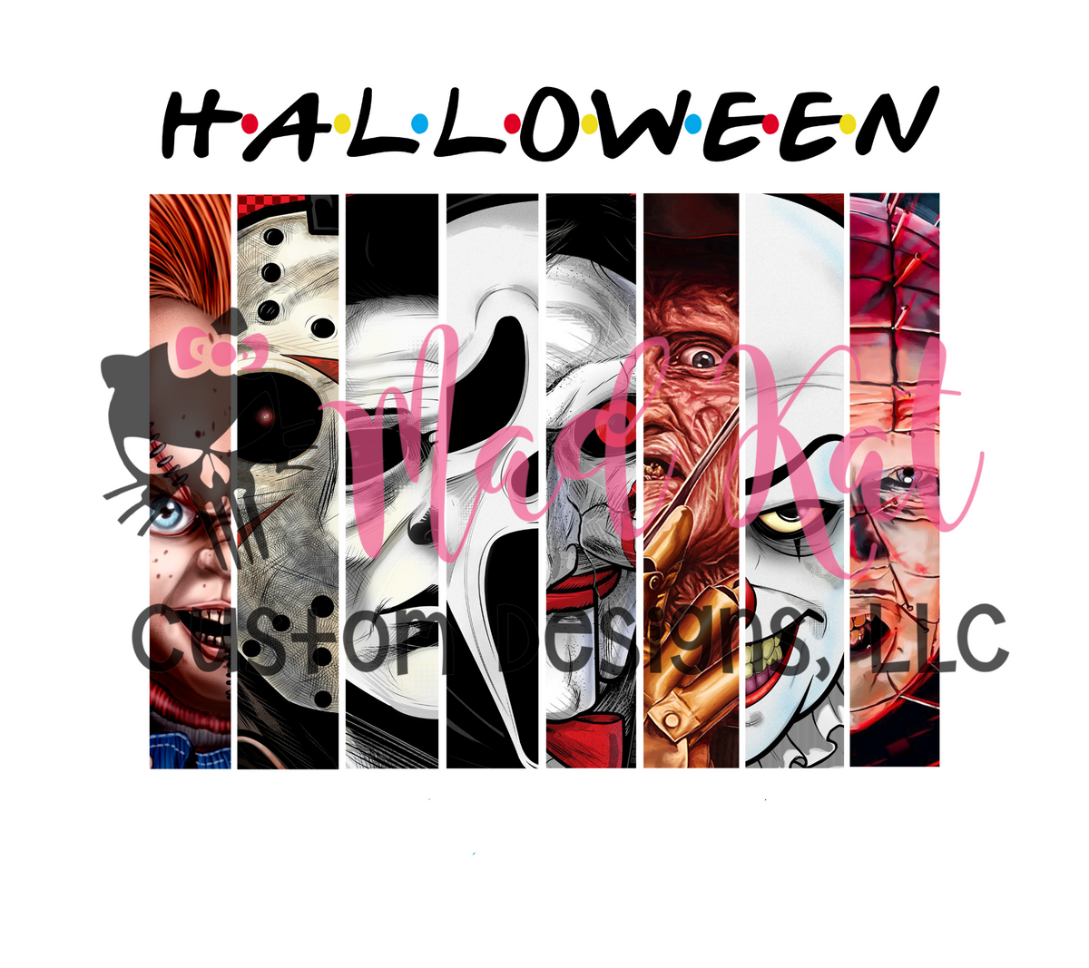 Halloween Stripes HTV transfer – Mad Kat Custom Designs, LLC