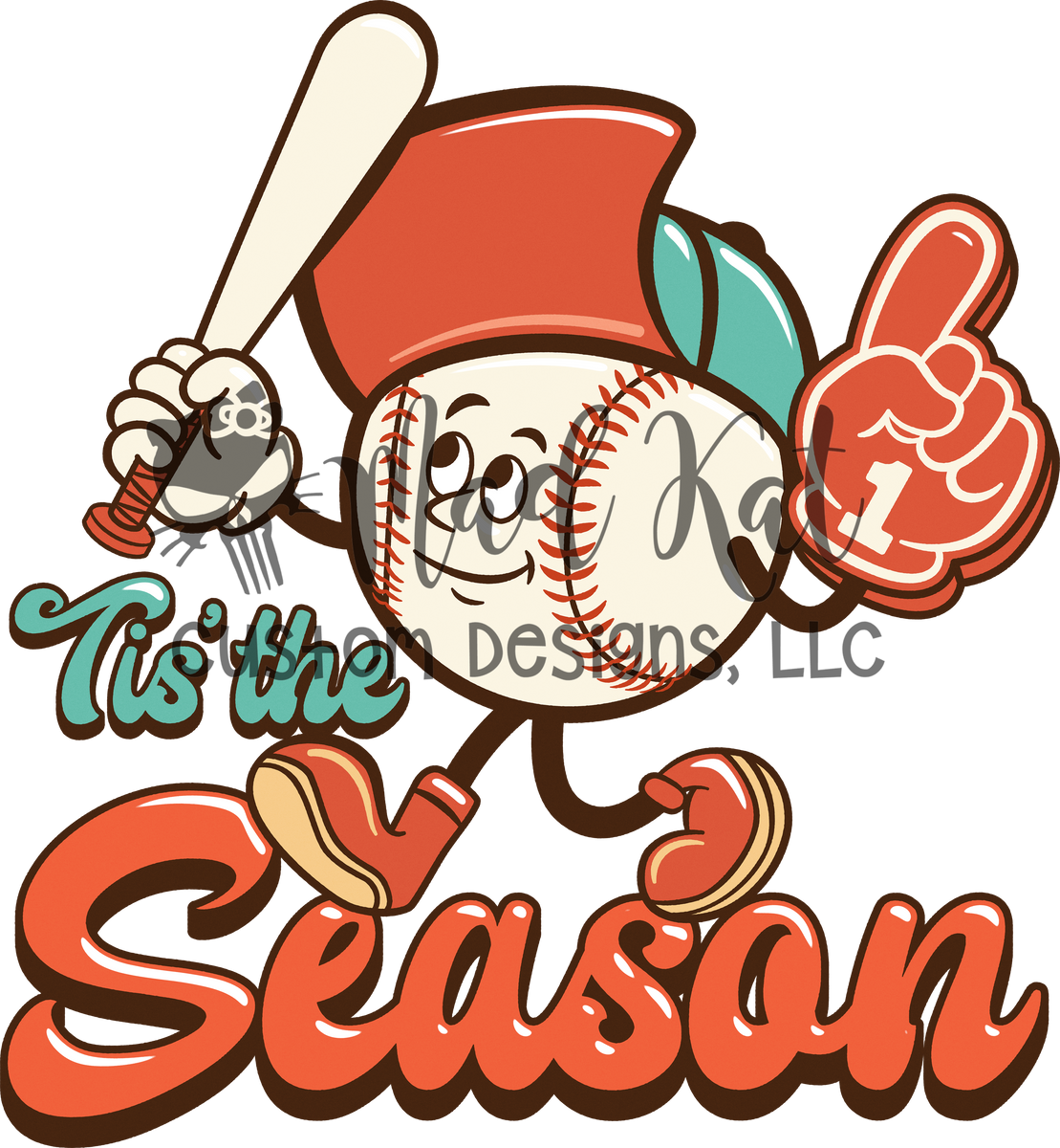 Tis the Season Smiley HTV transfer – Mad Kat Custom Designs, LLC
